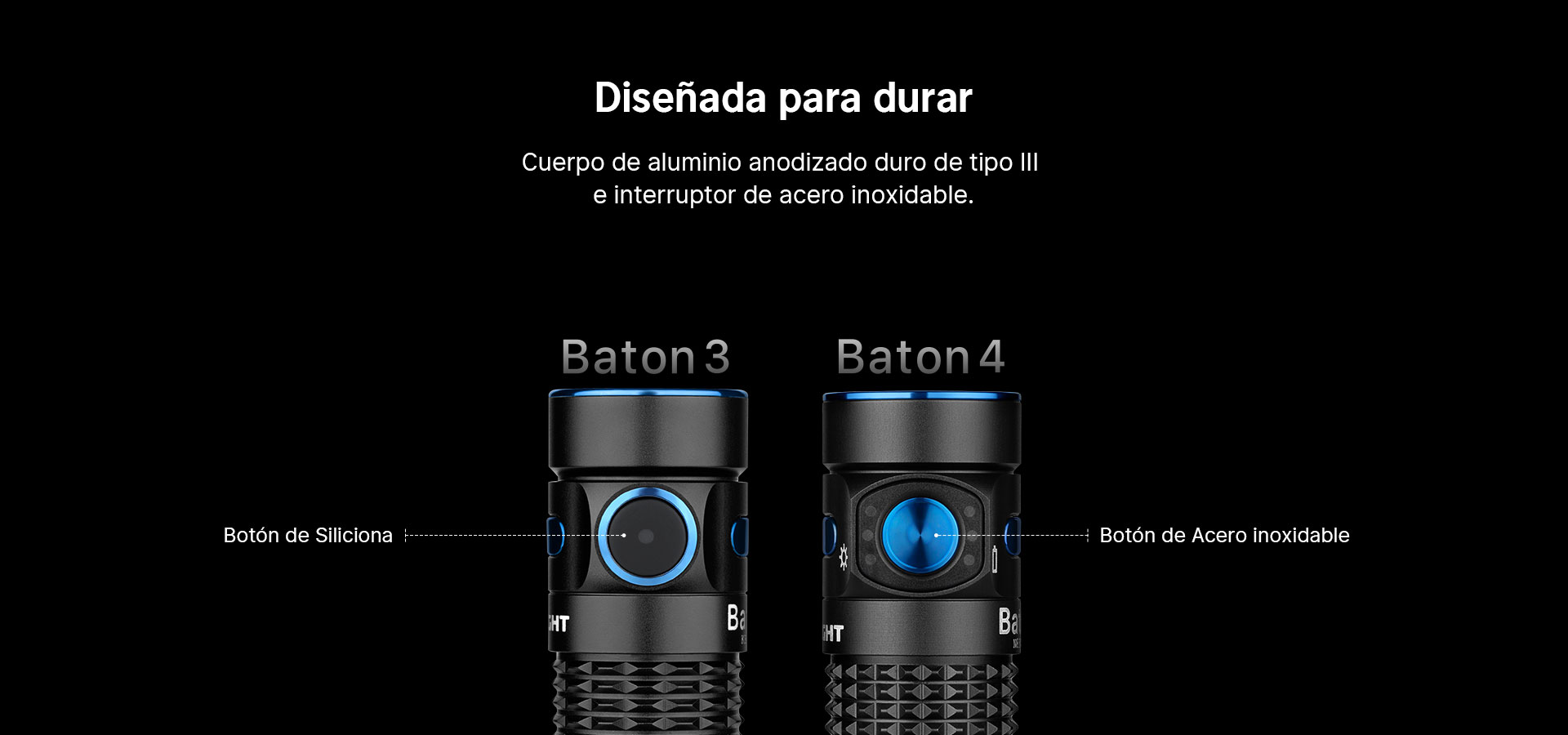 Baton 4 Linterna de Bolsillo de1300 Lúmenes - Olight España